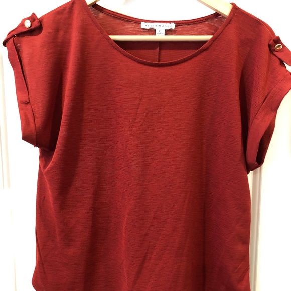 Haute Monde | Tops | Rust Color Blouse | Poshmark